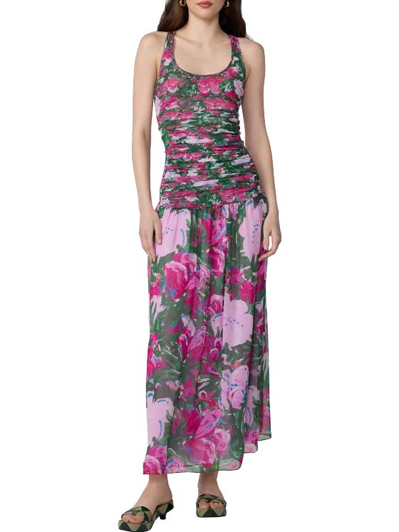 DIANE VON FURSTENBERG Diane von Furstenberg Lorna Floral Ruched Midi Dress